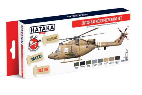 Hataka Hobby HTK-AS87 British AAC Helicopters paint set