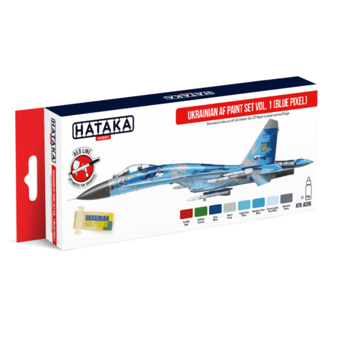 Hataka Hobby HTK-AS96 Ukrainian AF paint set vol.1 Blue Pixel