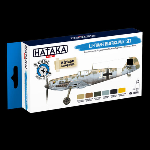 Hataka Hobby HTK-BS06.2 Luftwaffe in Africa paint set