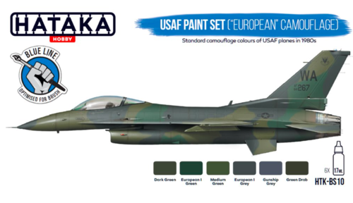 Hataka Hobby HTK-BS10 USAF ("European" Camouflage) Paint Set