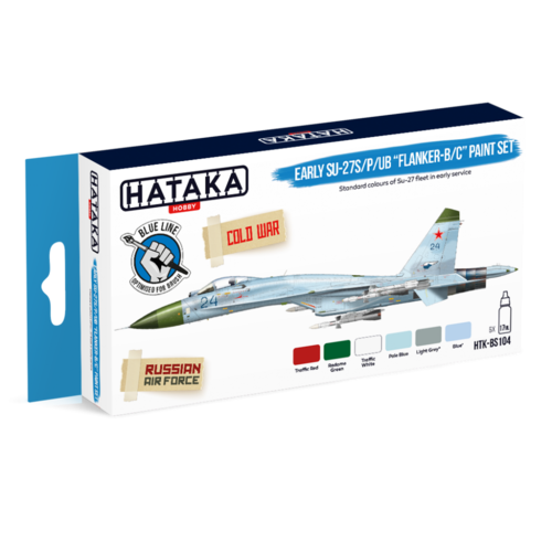 Hataka Hobby HTK-BS104 Early Su-27S/P/UB"Flanker-B/C"paint set
