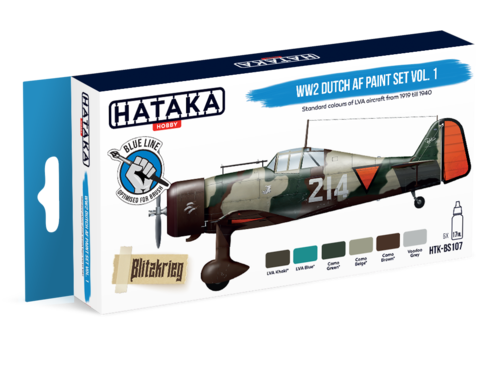 Hataka Hobby HTK-BS107 WW2 Dutch AF Vol. 1 Paint Set