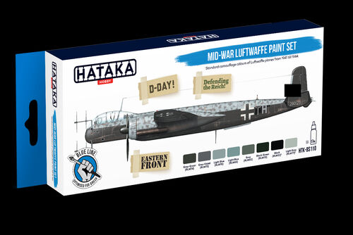 Hataka Hobby HTK-BS110 Mid-War Luftwaffe Paint Set