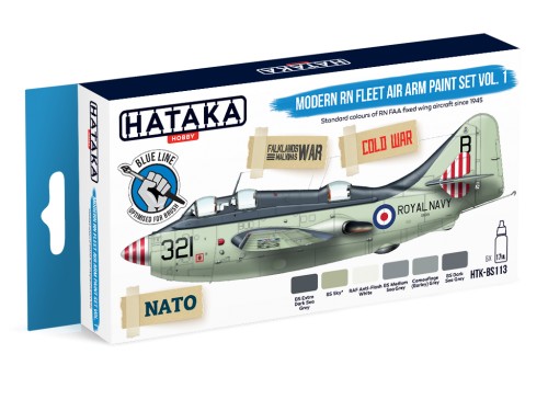Hataka Hobby HTK-BS113 Modern RN Fleet Air Arm Paint Set Vol. 1