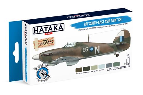 Hataka Hobby HTK-BS115 RAF Sout-East Asia Paint Set