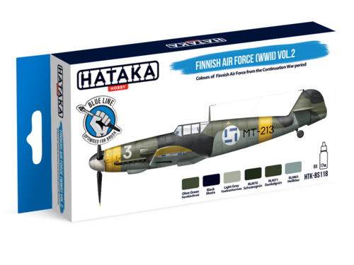 Hataka Hobby HTK-BS118 Finnish Air Force (WWII) Vol. 2 Paint Set