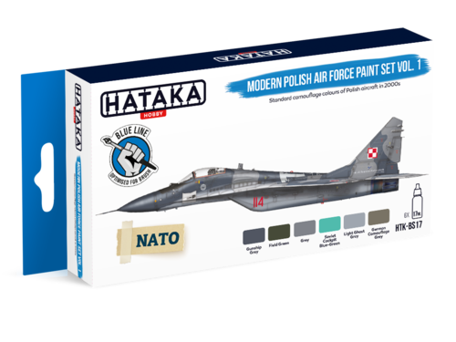 Hataka Hobby HTK-BS17 Modern Polish Air Force paint set vol. 1
