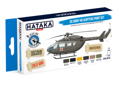 Hataka Hobby HTK-BS19 US Army Helicopters Paint Set