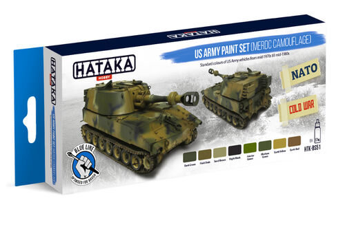Hataka Hobby HTK-BS51 US Army Paint Set (MERDC Camouflage)