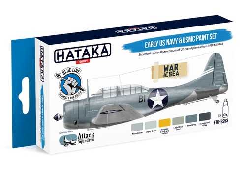 Hataka Hobby HTK-BS53 Early US Navy & USMC paint set