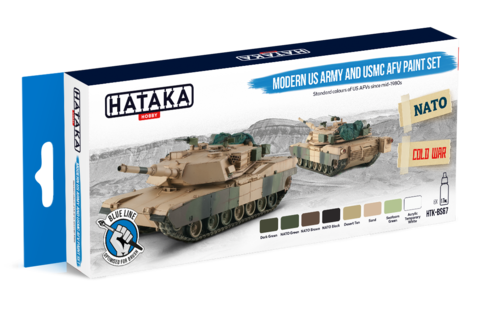 Hataka Hobby HTK-BS67 Modern US Army and USMC AFV Paint Set