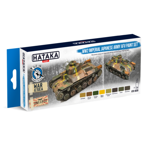 Hataka Hobby HTK-BS69 WW2 Imperial Japanese Army AFV paint set