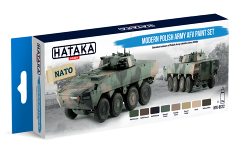 Hataka Hobby HTK-BS72 Modern Polish Army AFV Paint Set