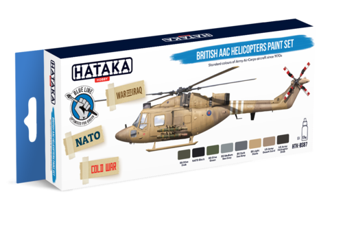 Hataka Hobby HTK-BS87 British AAC Helicopters Paint set