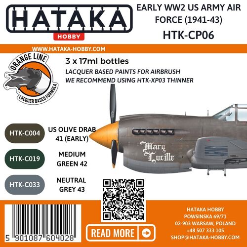 Hataka Hobby HTK-CP06 Early WW2 U.S. Army Air Force (1941-43)