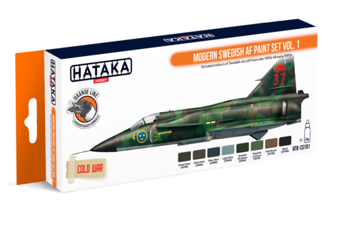 Hataka Hobby HTK-CS101 Modern Swedish AF paint set vol. 1