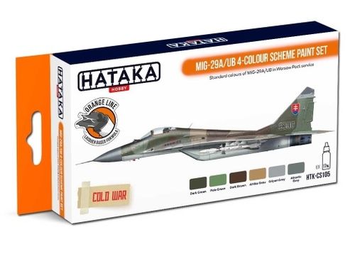 Hataka Hobby CS105 MIG-29A/UB 4 - colour scheme paint set