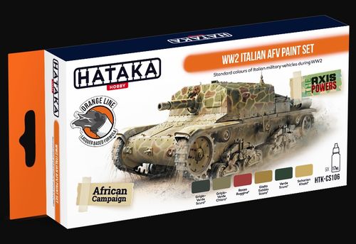 Hataka Hobby HTK-CS106 WW2 Italian AFV paint set