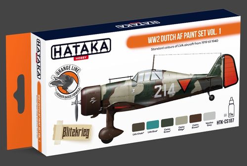 Hataka Hobby HTK-CS107 WW2 Dutch AF paint set vol.1