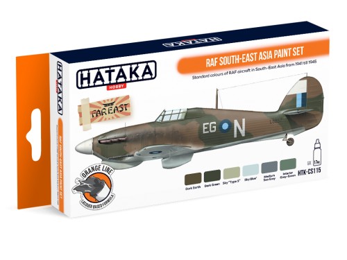 Hataka Hobby HTK-CS115 RAF South-East Asia Paint Set