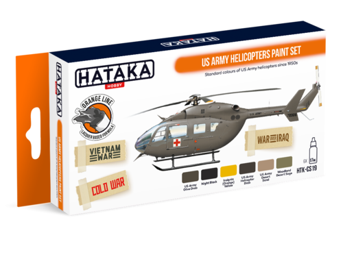 Hataka Hobby HTK-CS19 US Army Helicopters Paint Set