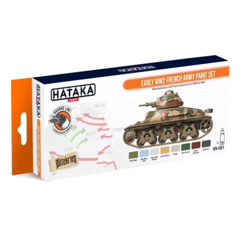 Hataka Hobby HTK-CS21 Early WW2 French Army paint set