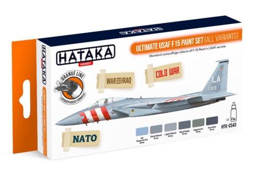 Hataka Hobby HTK-CS43 Ultimate USAF F15 paint set