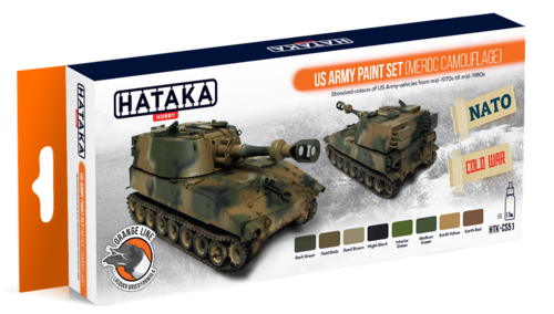Hataka Hobby HTK-CS51 US Army paint set (MERDC Camouflage)