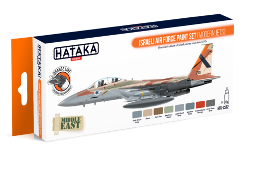 Hataka Hobby HTK-CS62 Israeli Air Force Paint set (modern jet)