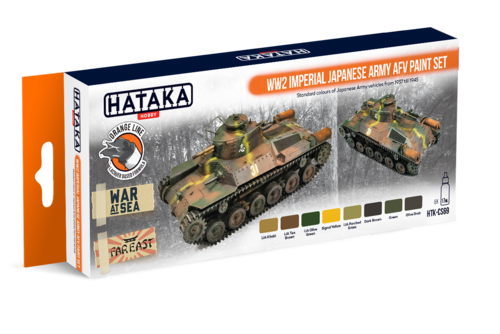 Hataka Hobby HTK-CS69 WW2 Imperial Japanese Army AFV paint set