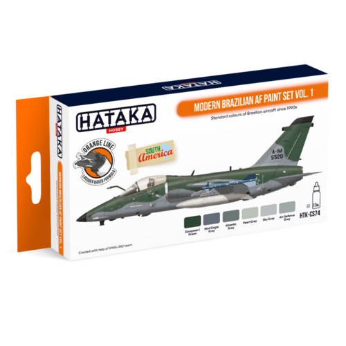 Hataka Hobby HTK-CS74 Modern Brazilian AF paint set vol. 1