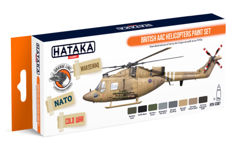 Hataka Hobby HTK-CS87 British AAC Helicopters paint set