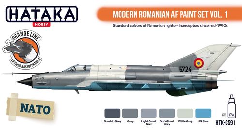 Hataka Hobby CS91 Modern Romanian AF paint set vol.1