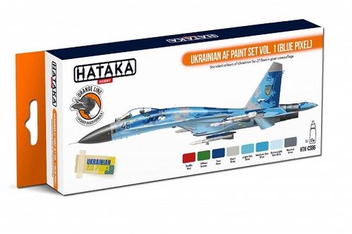Hataka Hobby HTK-CS96 Ukrainian AF paint set v.1 (Blue Pixel)