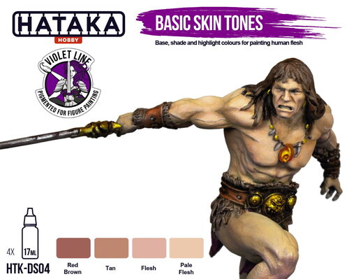 Hataka Hobby HTK-DS04 Basic Skin Tones Set