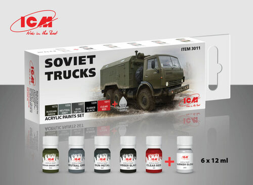 ICM 3011 Soviet Trucks Paint Set