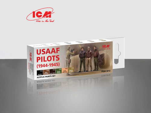 ICM ICM 3012 USAAF Pilots (1944-1945) Paint Set