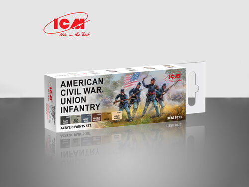 ICM ICM 3013 American Civil War Union Infantry Paint Set