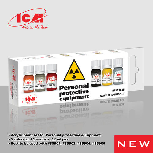 ICM 3035 Personal Protective Equipment - Acrylic Paints Set