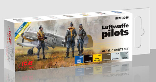 ICM 3046 Acrylic Paints Set Luftwaffe WWII Pilots