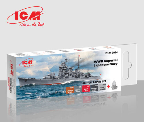 ICM 3064 Acrylic Paint Set for WWII Imperial Japanese Navy