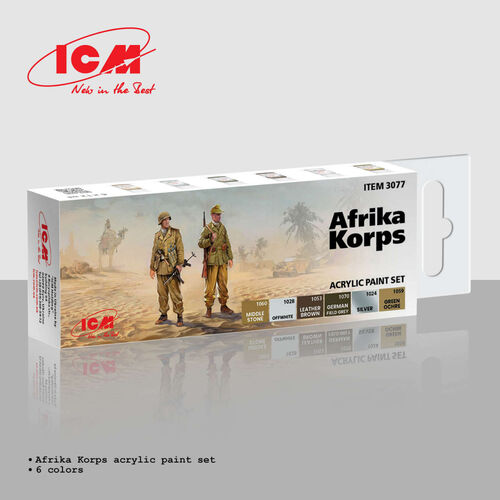 ICM 3077 Afrika Korps Acrylic Set