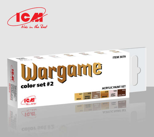 ICM 3079 Acrylic Paints Set Wargame Color Set #2