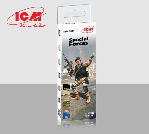 ICM 3081 Acrylic Paints Set Special Forces