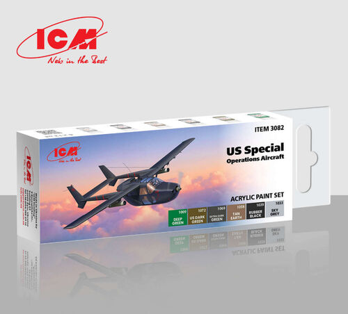 ICM 3082 Acrylic Paints Set for US Special Operations Aircraft