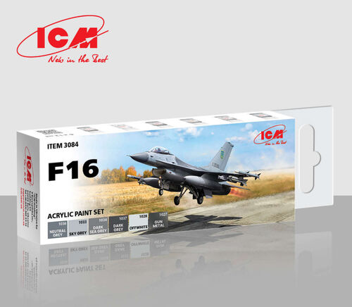 ICM 3084 Acrylic Paint Set for F-16