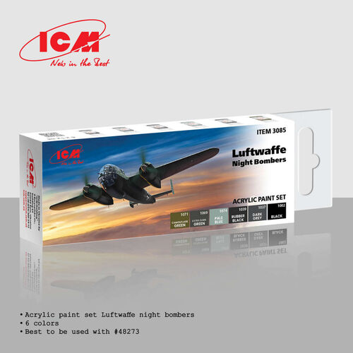 ICM 3085 Luftwaffe Night Bombers - Acyrlic Paints Set