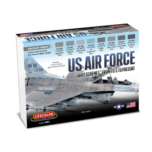 Life Color CE01 - US Air Force "Gray Schemes" from 1970s to Present