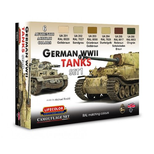 Life Color CS01 - German WWII Tanks Set 1