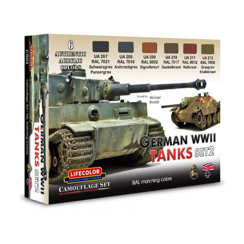 Life Color CS03 - German Tanks WWII Set #2